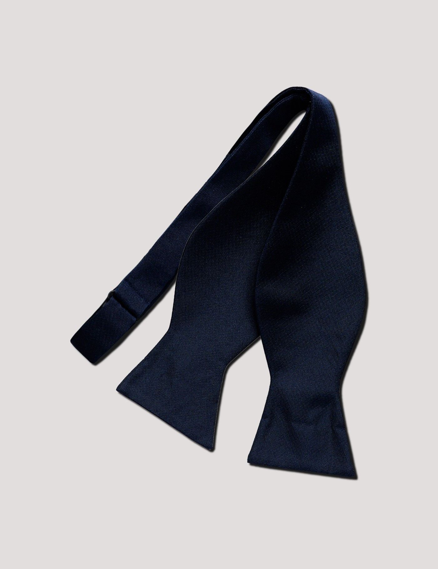 Men's Navy Repp Silk Bow Tie | Hawes & Curtis