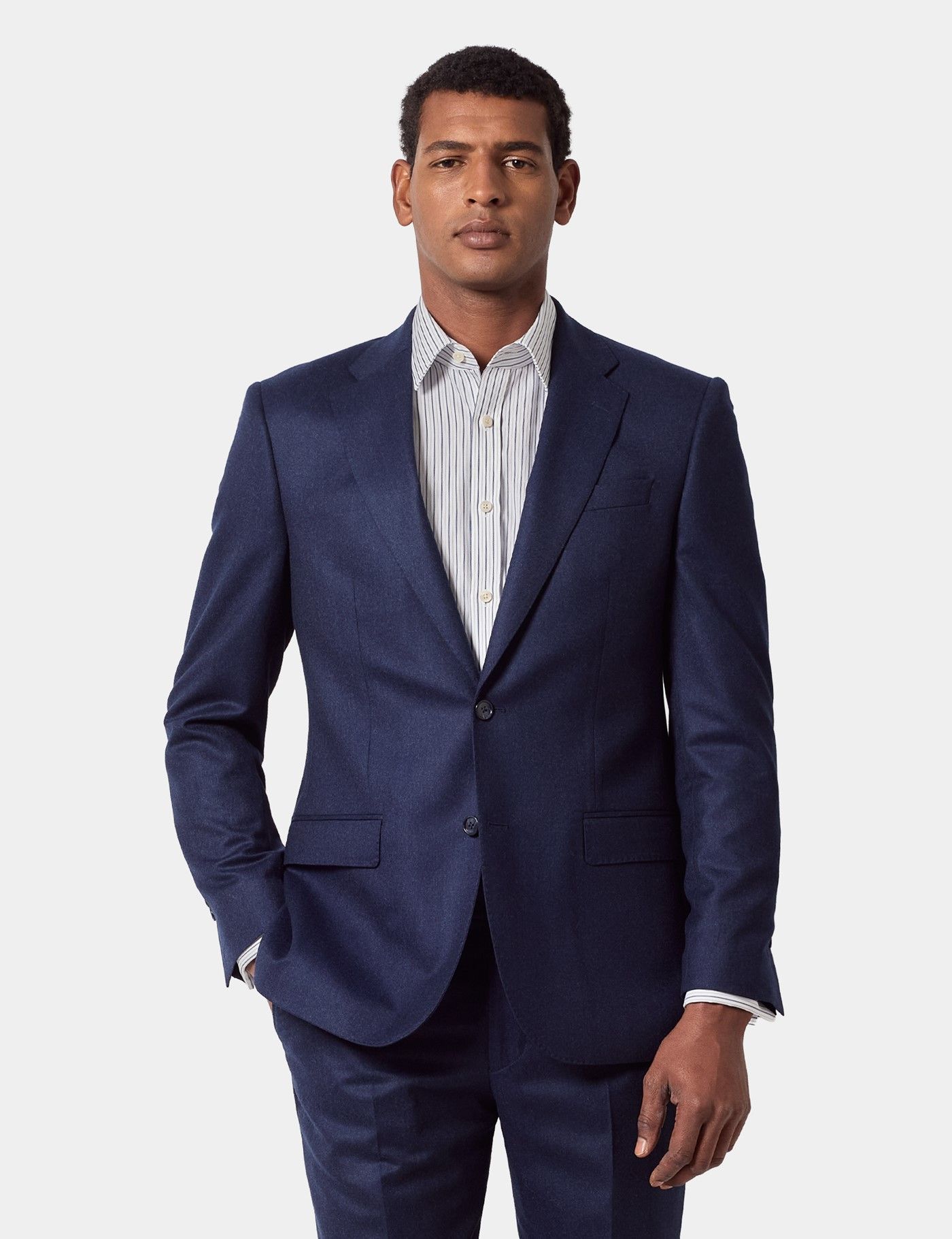 Men's Tailored Fit Dark Blue 1913 Suit Jacket | Hawes and Curtis