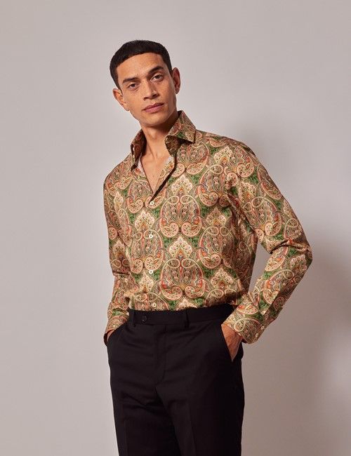 Paisley Shirt | Men's Casual Shirts - Hawes & Curtis