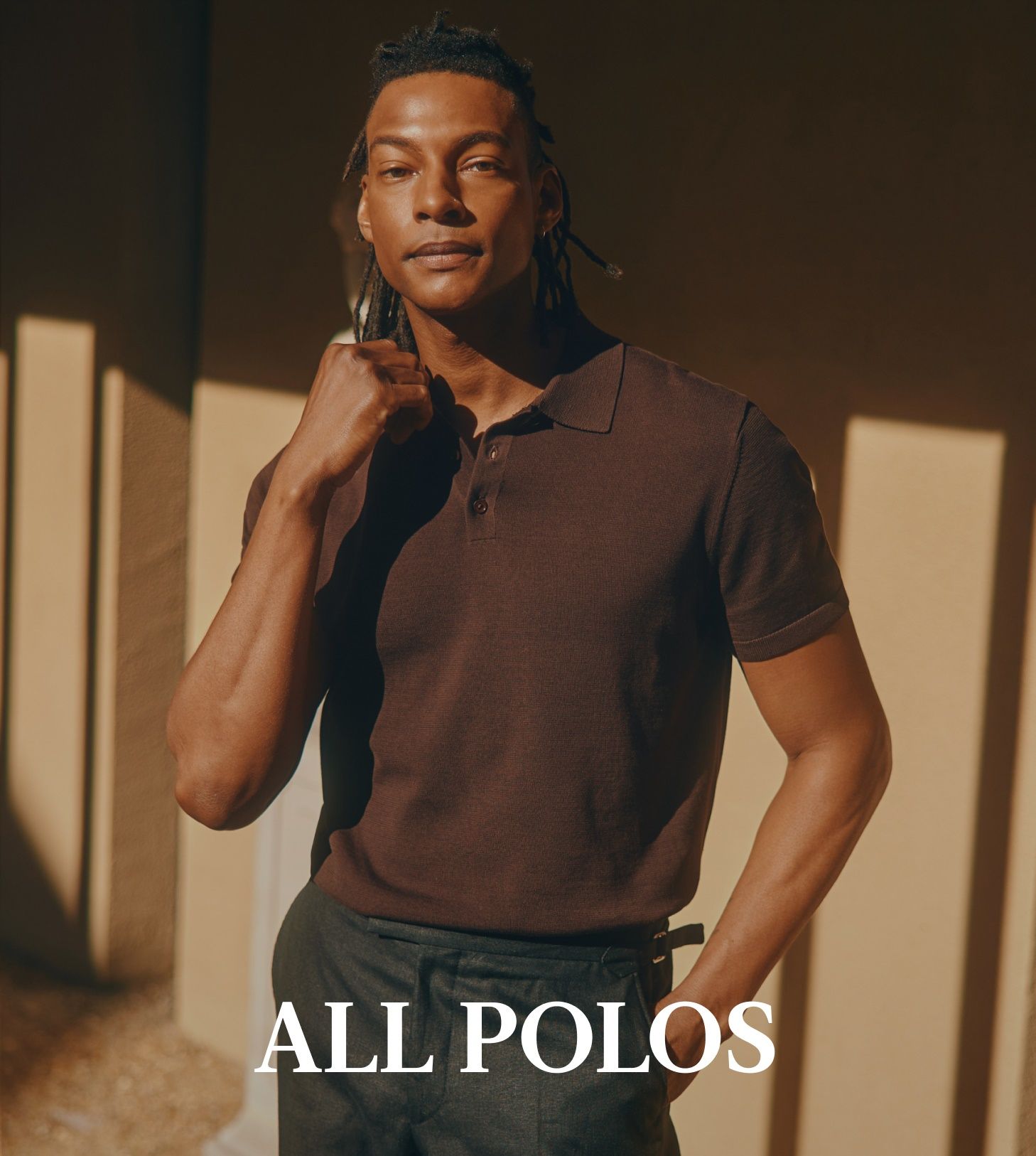 Men's Knitted Polo Shirts - Hawes & Curtis