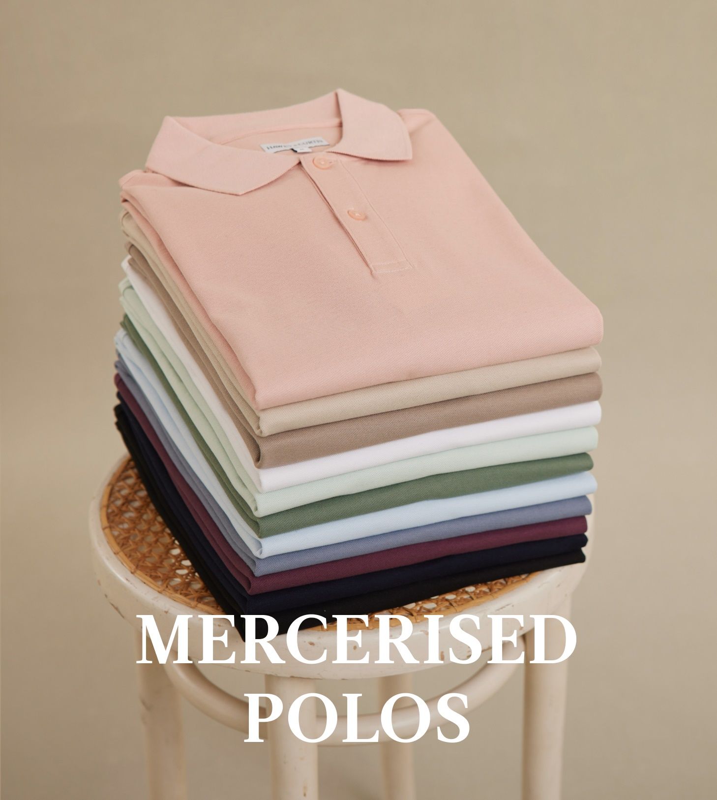 Men's Open Collar Polo Shirts - Hawes & Curtis