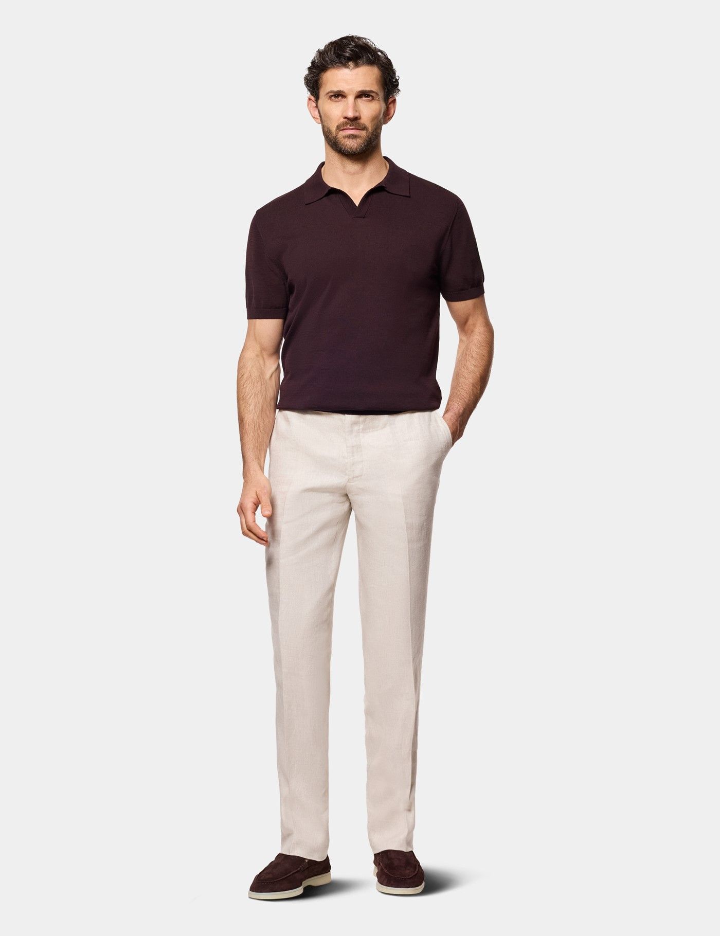 Men's Knitted Polo Shirts - Hawes & Curtis