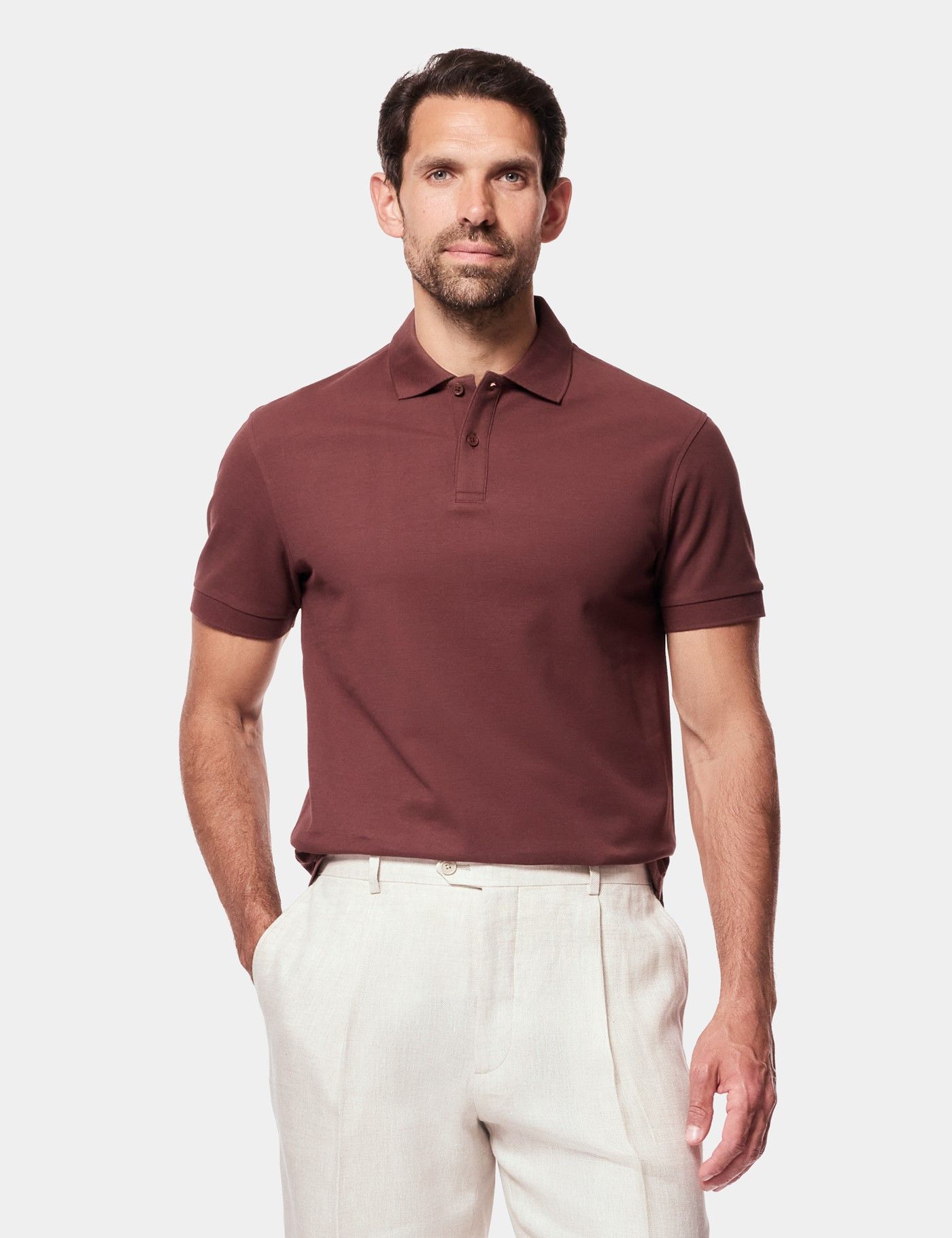 Men's Cotton Polo Shirts | Men's Shirts - Hawes & Curtis