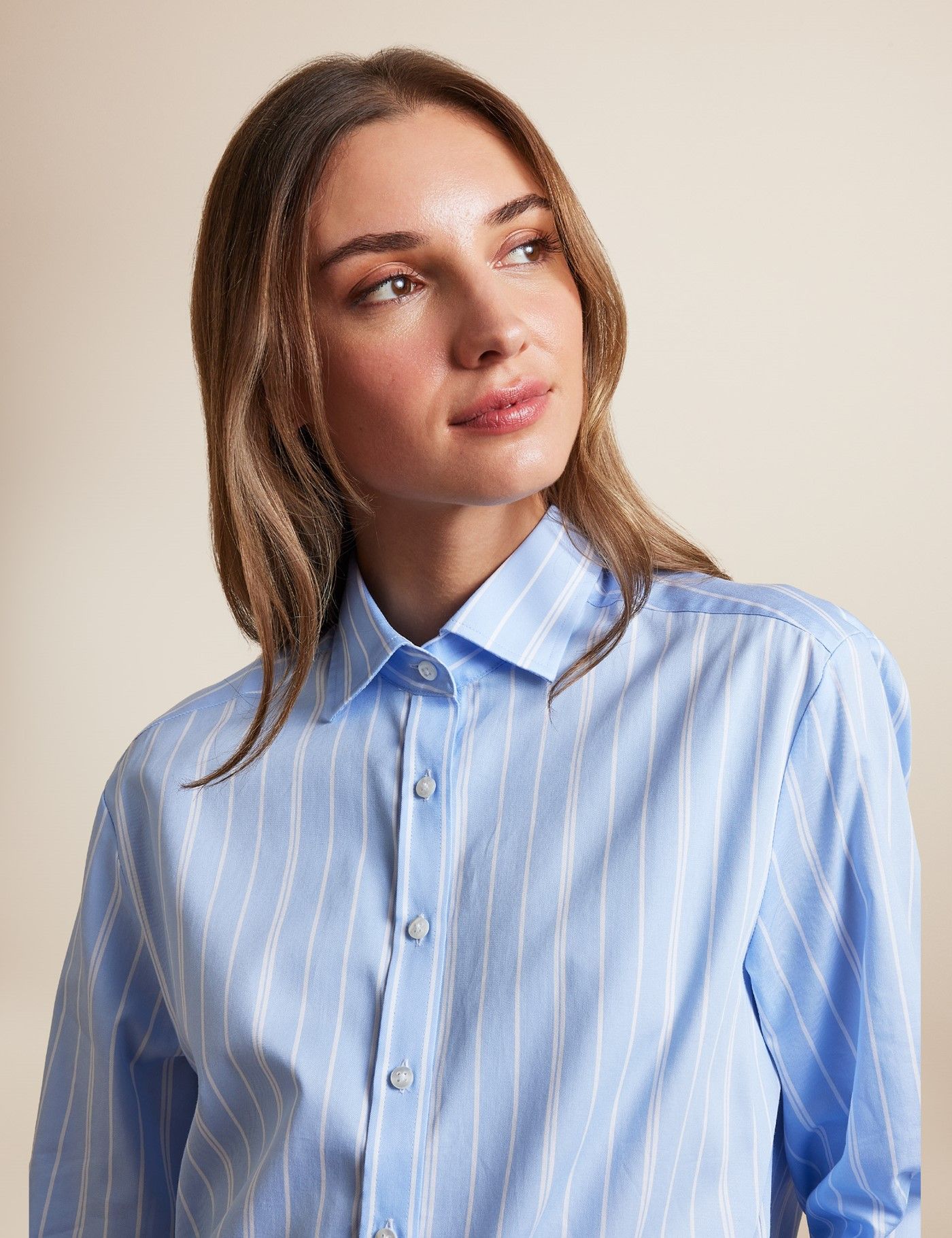 Women's Stripe Shirts & Blouses | Hawes & Curtis