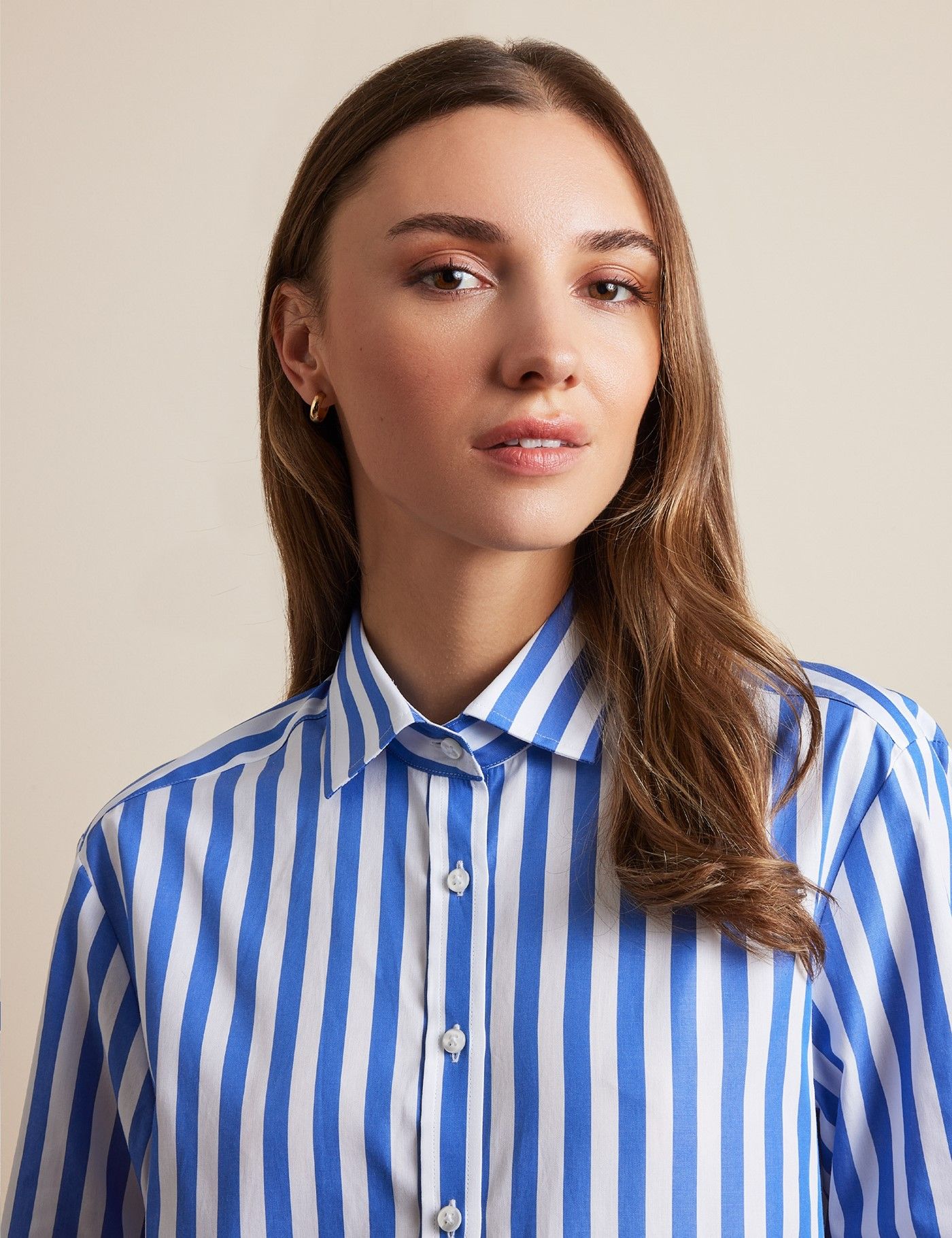 Women's Stripe Shirts & Blouses | Hawes & Curtis