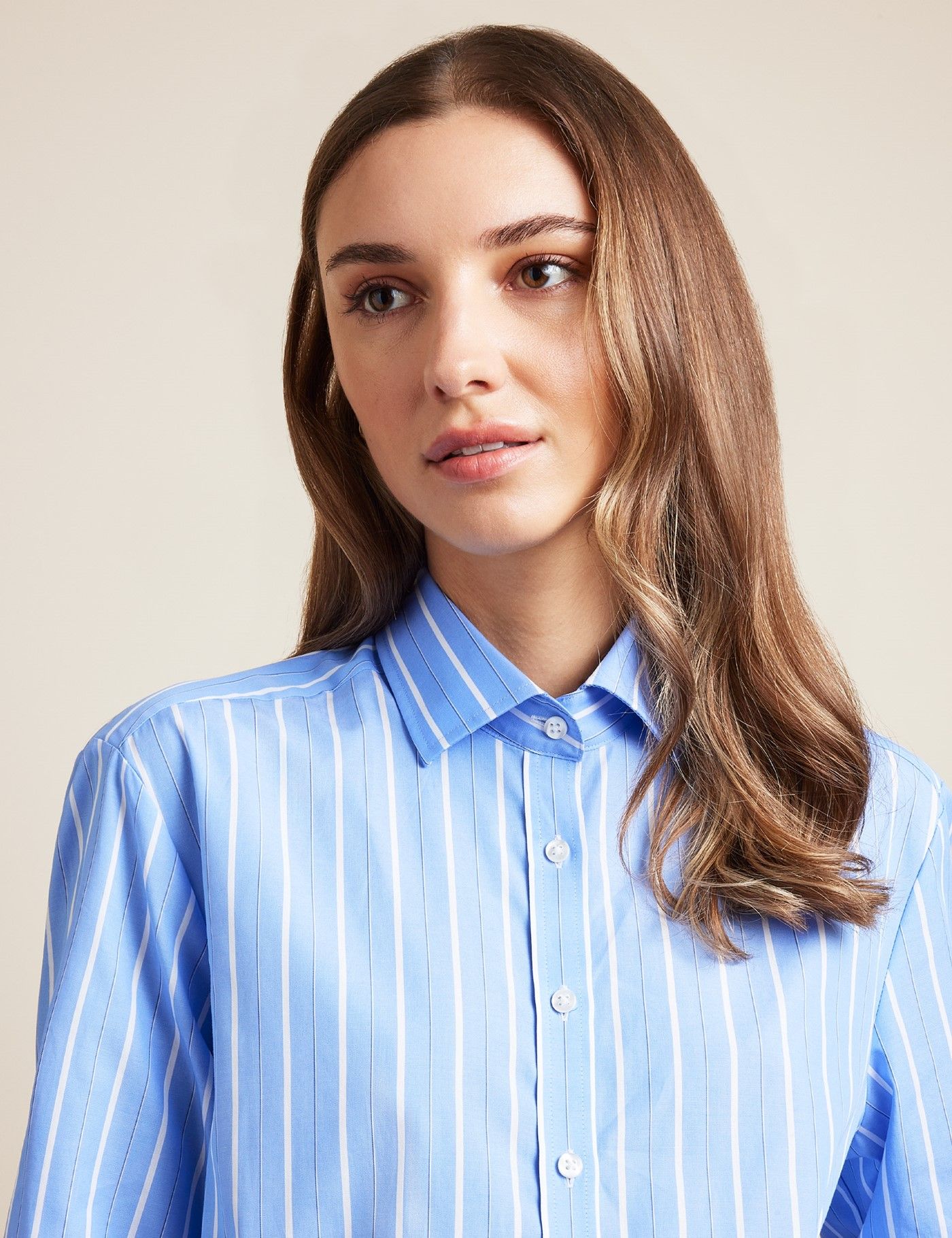 Women's Stripe Shirts & Blouses | Hawes & Curtis