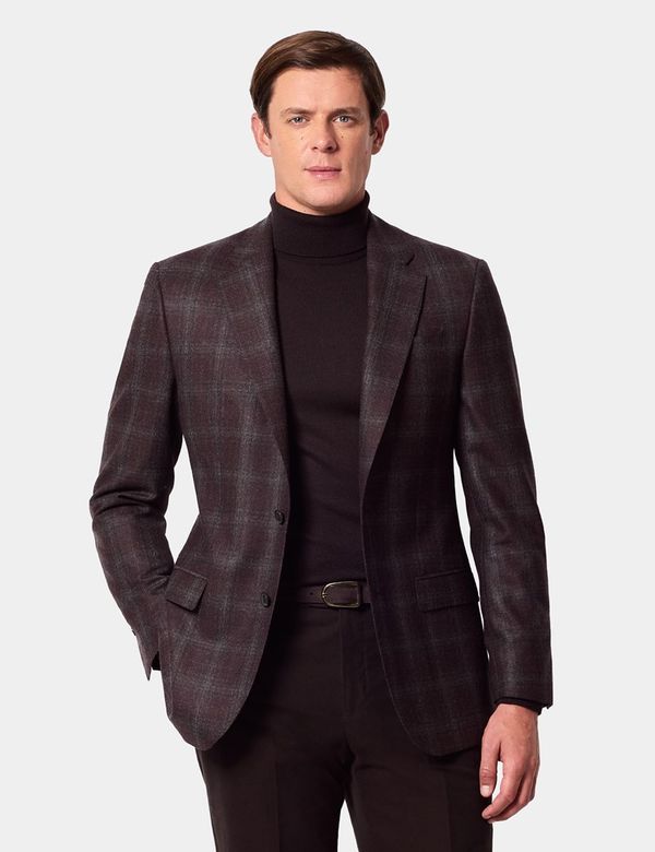Men's Brown Check 1913 Blazer | Hawes & Curtis