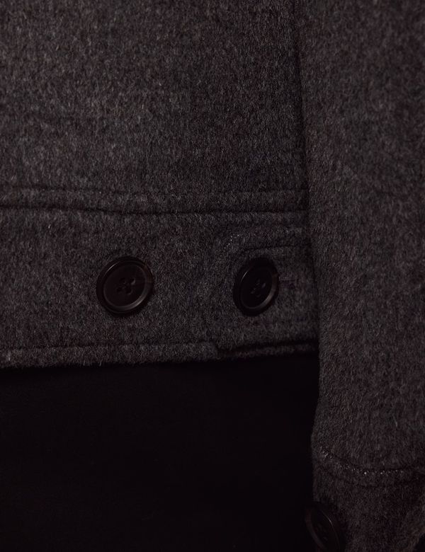 Men's Grey Wool Harrington Jacket| Hawes and Curtis