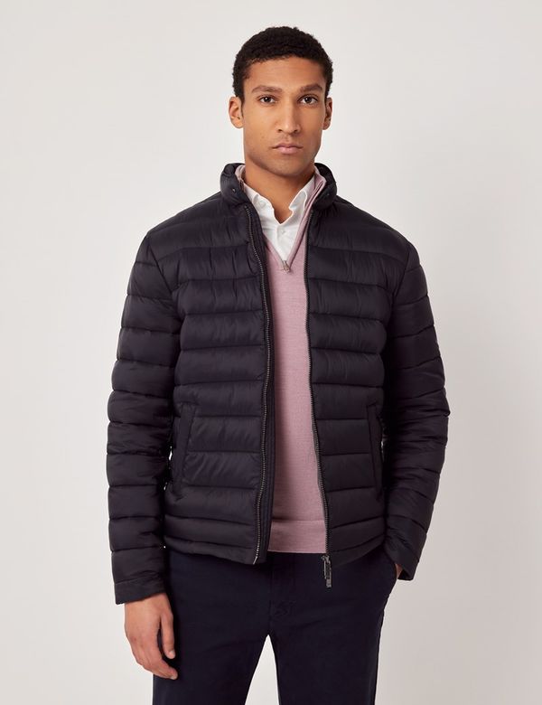 Men's Black Lightweight Jacket | Hawes & Curtis