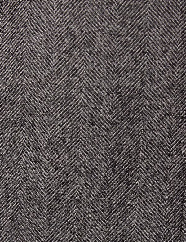 Men's Grey Herringbone Wool Blazer | Hawes & Curtis