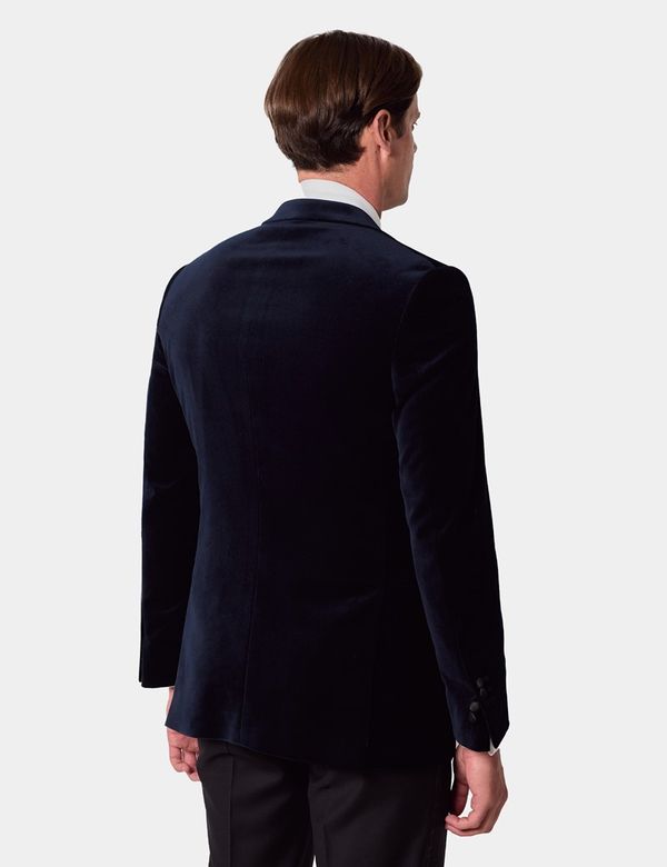 Men’s Slim Fit Midnight Blue Jacket | Hawes & Curtis