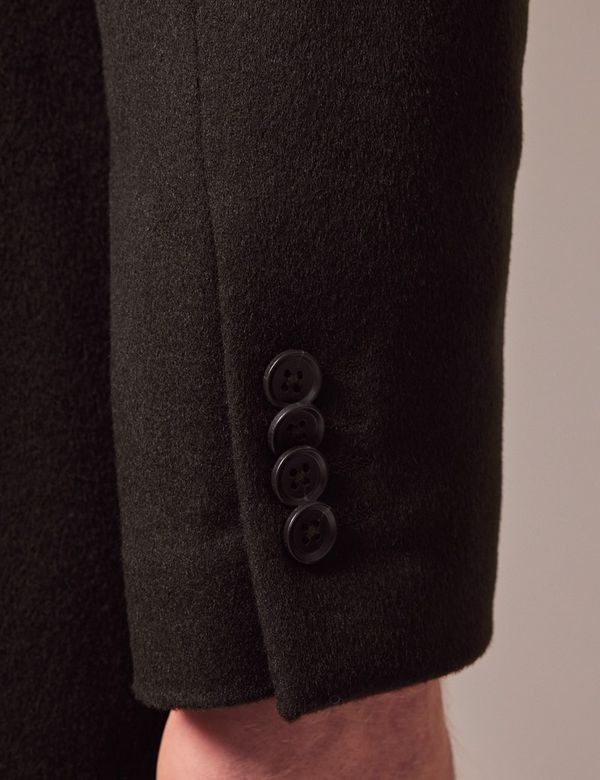 Men’s Green Wool Overcoat | Hawes & Curtis
