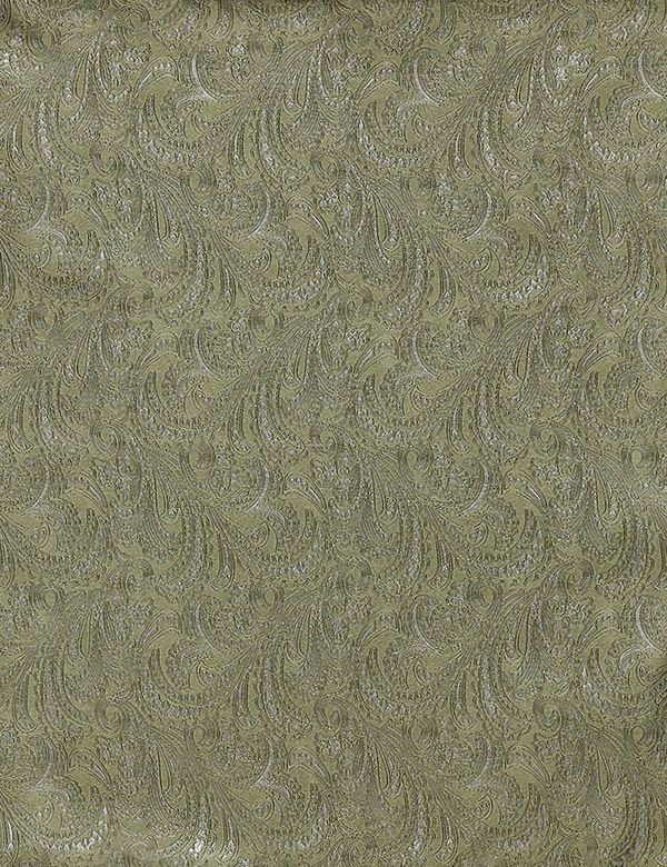 Men's Sage Green Paisley Handkerchief - 100% Silk | Hawes & Curtis