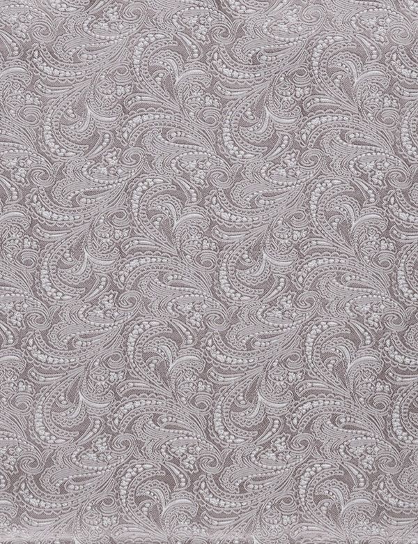 Men's Silver Paisley Handkerchief - 100% Silk | Hawes & Curtis