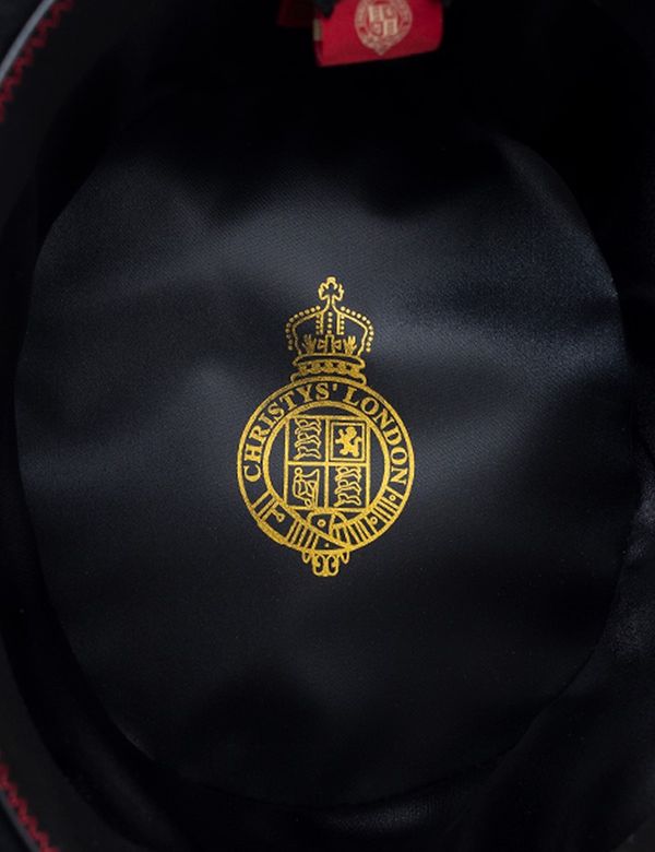 Christy’s Brand Black Wool Felt Top Hat with Black Lining | Hawes & Curtis