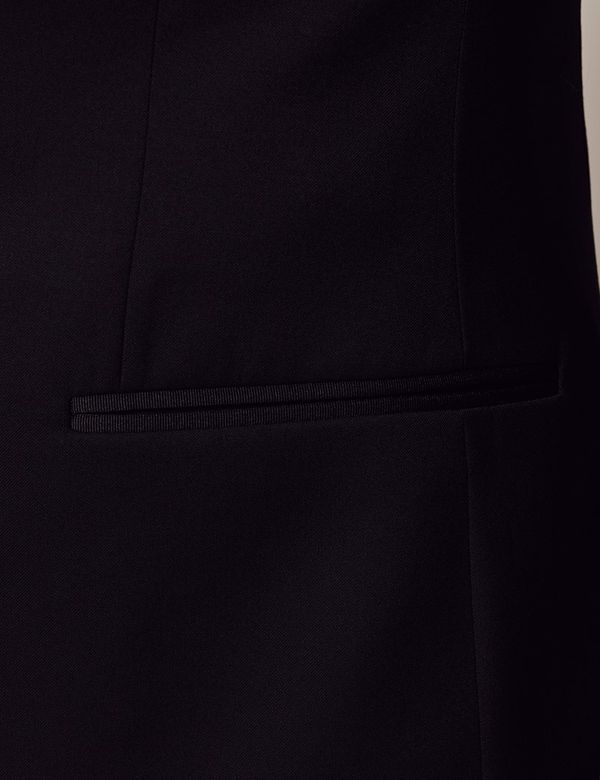 Men's Black Wool Tailored Fit Dinner Suit Jacket - 1913 Men's Black Wool Tailored Fit Dinner Suit Jacket - 1913