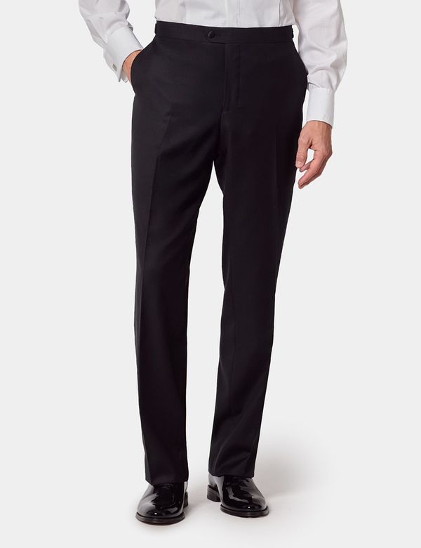 Men's Black Wool Classic Fit Dinner Suit | Hawes & Curtis