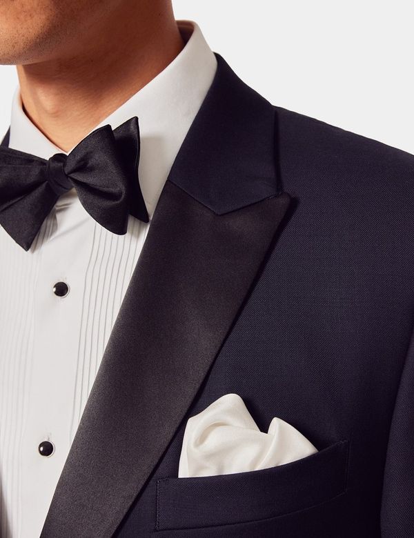 Men's Navy Wool Classic Fit Dinner Suit | Hawes & Curtis