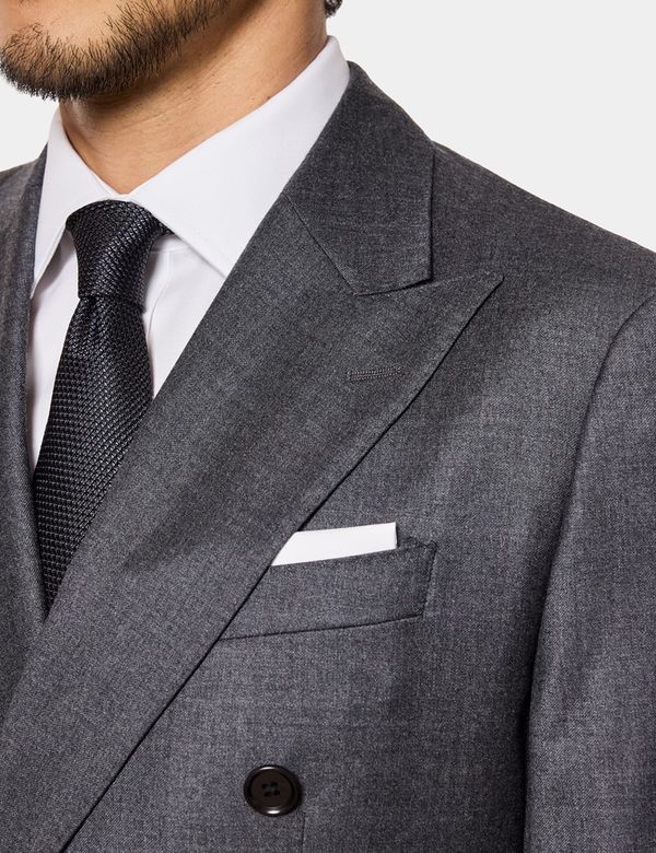 Men's Tailored Fit Dark Grey Suit | Hawes & Curtis