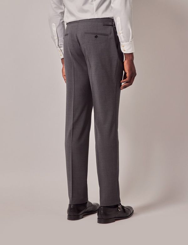 Men's Dark Grey Stretch Wool Slim Fit Suit| Hawes & Curtis