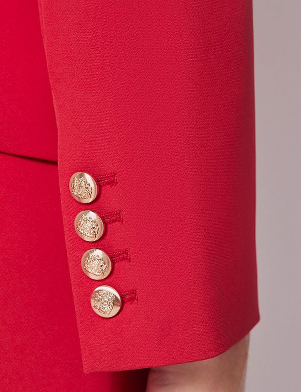 Women's Red Double Breasted Jacket | Hawes & Curtis