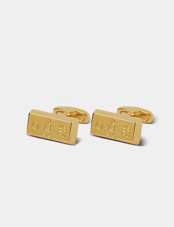 Men's Gold Bar Cufflinks | Hawes & Curtis