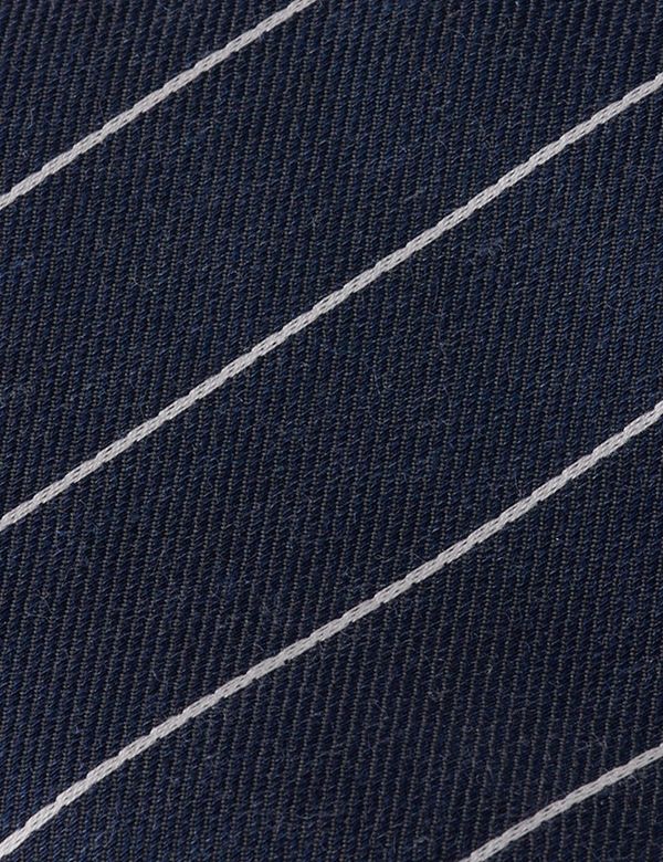Men's Navy Pinstripe Tie - 1913 Collection | Hawes & Curtis