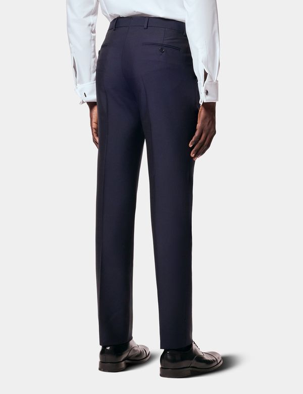 Men's Tailored Fit Navy 1913 Suit Trousers | Hawes & Curtis